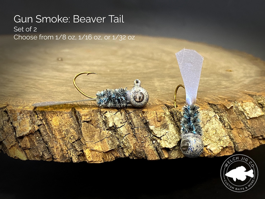 Gun Smoke: Beaver Tail Crappie Jigs - Etsy