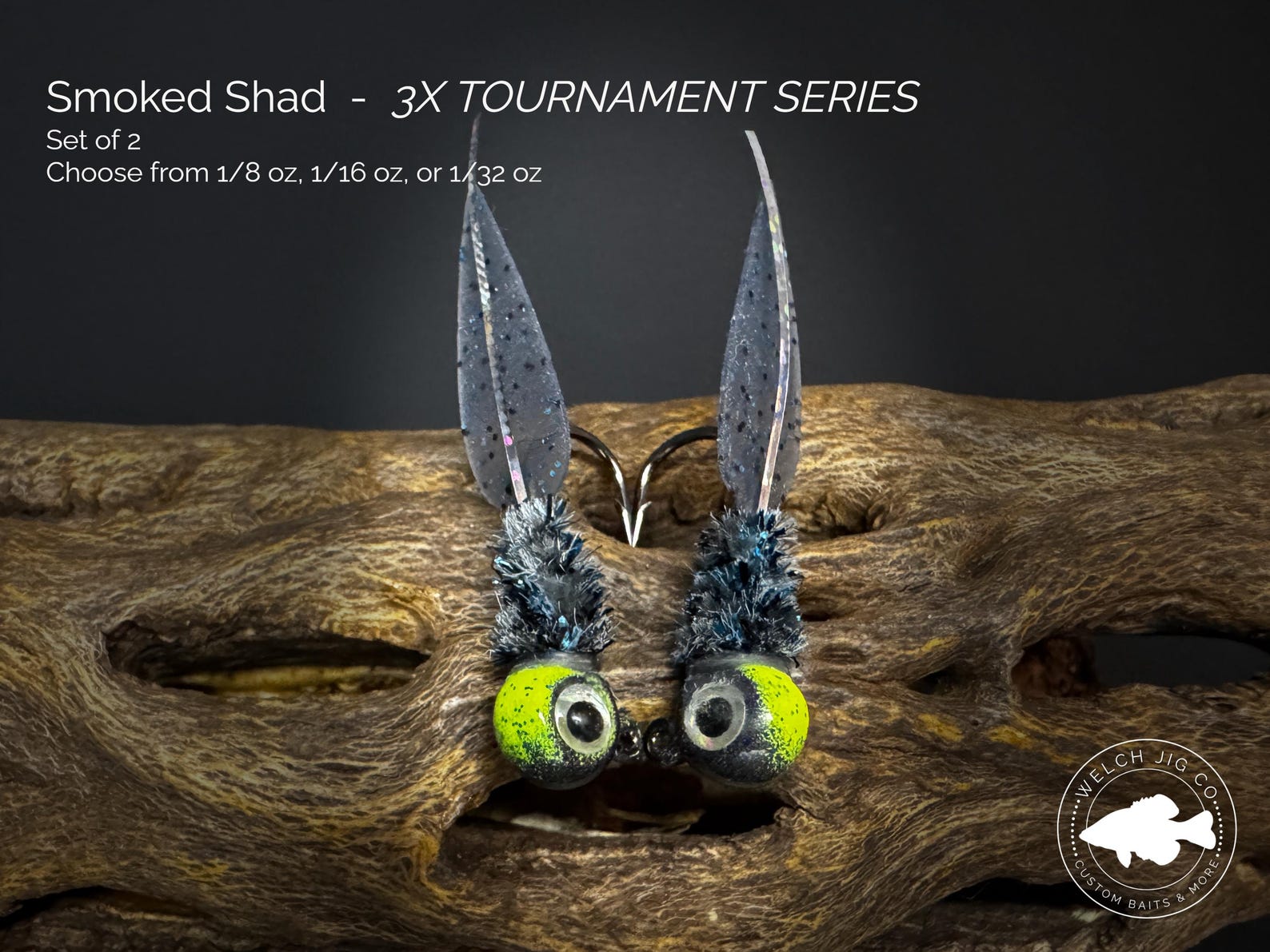 3X Tournament Series: Smoked Shad (spade) Crappie Jigs - Etsy