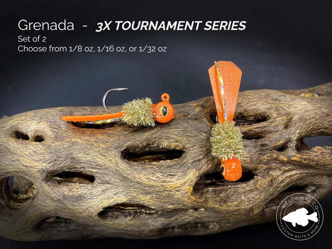 Grenada 3X Tournament Series Crappie Jigs - Etsy
