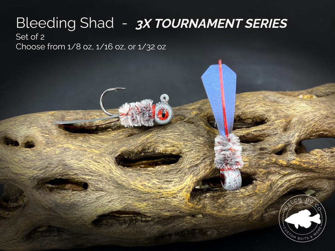 Bleeding Shad 3X Tournament Series Crappie Jigs - Etsy
