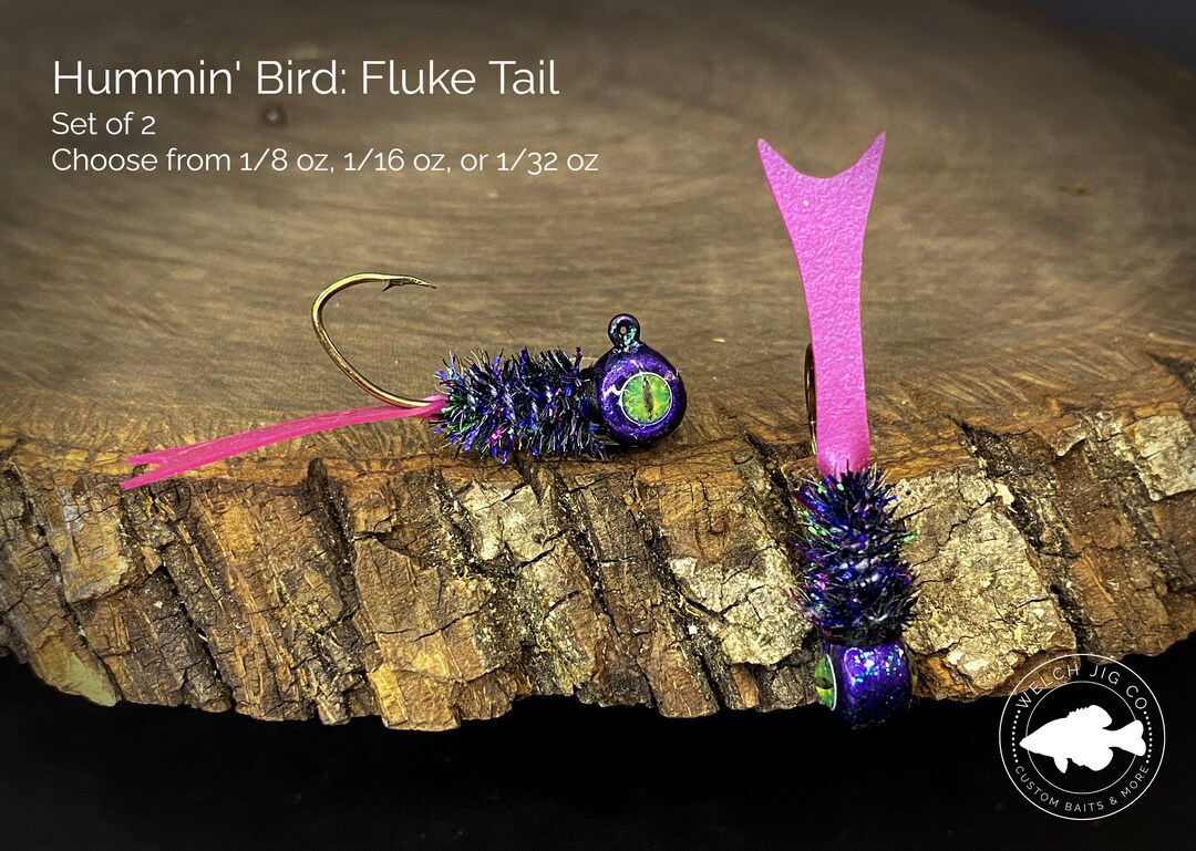 Fluke Tail: Hummin' Bird Crappie Jigs - Etsy