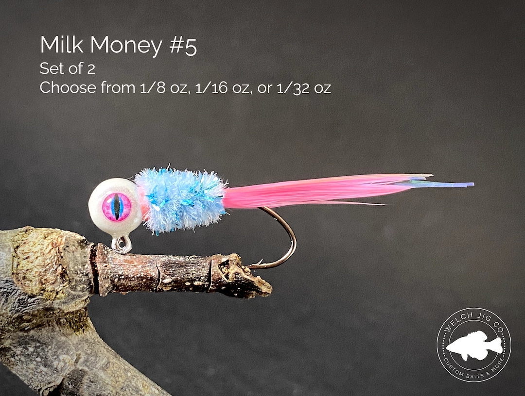 Milk Money 5 Crappie Jigs - Etsy