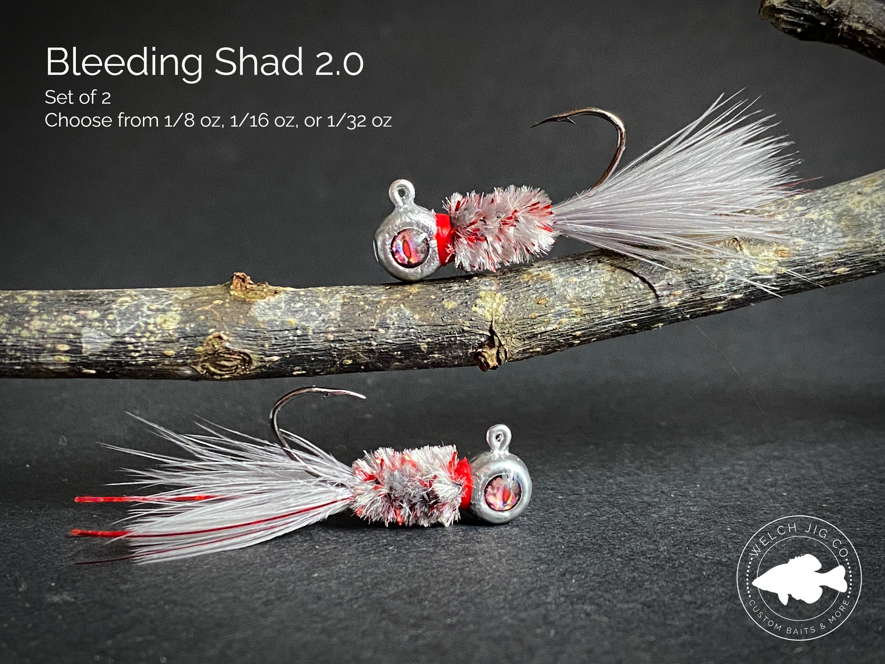 Bleeding Shad 2.0 Crappie Jigs - Etsy