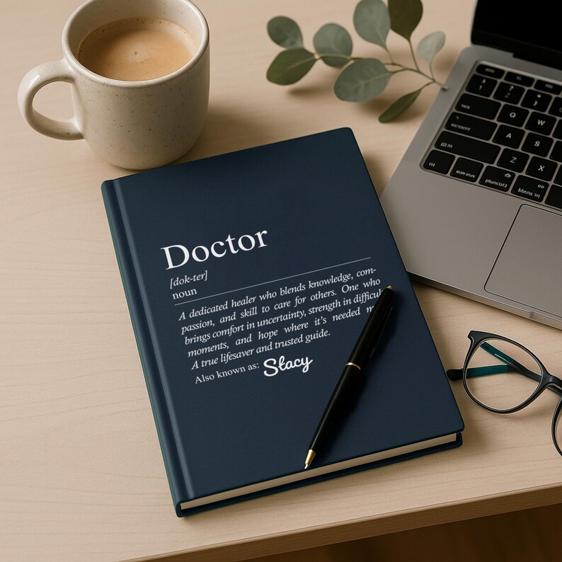 Personalized Doctor Journal, Custom Medical Professional Gift, Doctor ...