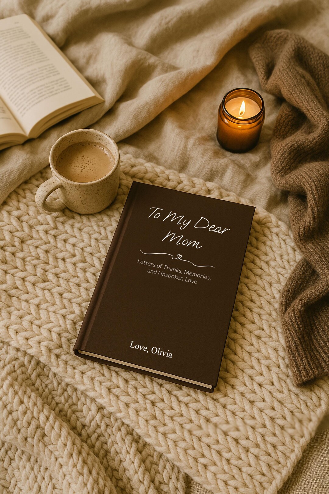 To My Dear Mom, Letters to My Mom Journal, Personalized Mom Notebook ...