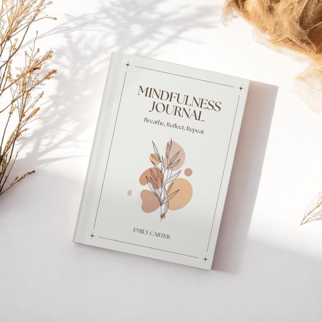 Custom Mindfulness Journal, Reflection Diary, Daily Gratitude, Self ...