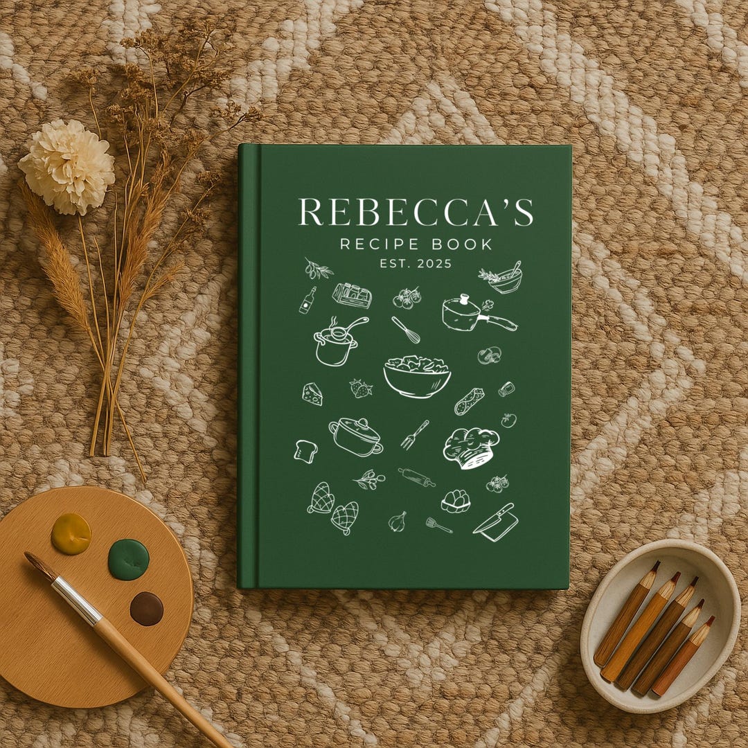Personalized Recipe Book, Custom Family Cookbook, Kitchen Keepsake - Etsy
