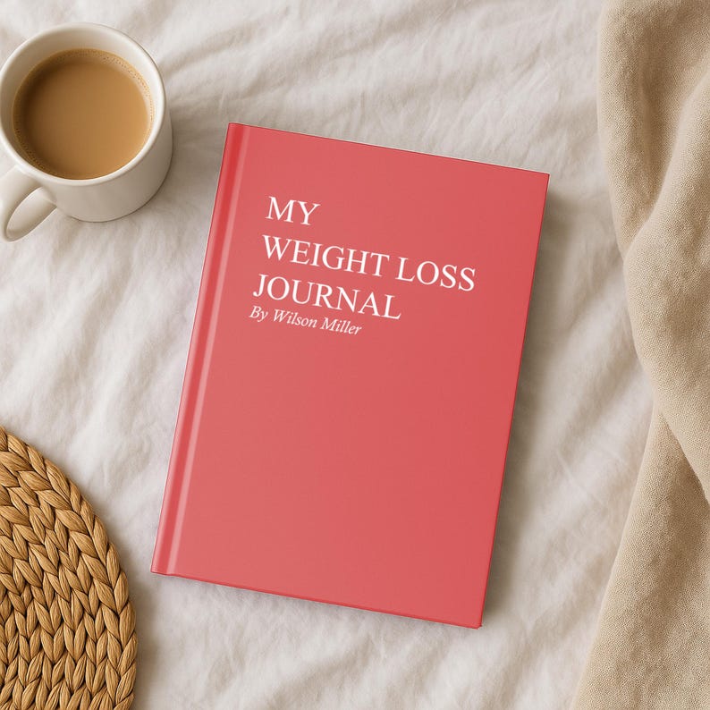 Personalized Weight Loss Journal, Custom Name Fitness Tracker Notebook ...