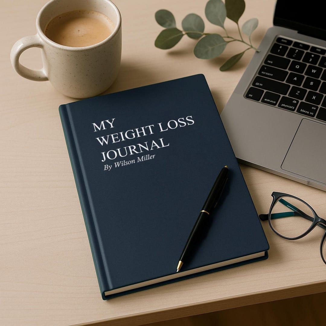 Personalized Weight Loss Journal, Custom Name Fitness Tracker Notebook ...