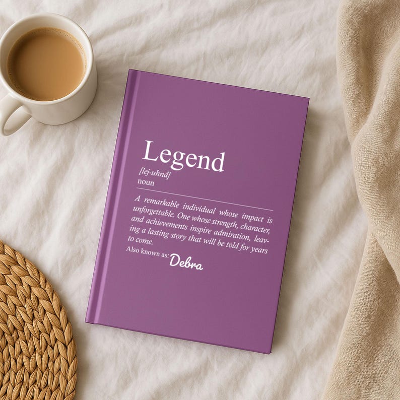 Personalized Legend Journal, Custom Inspirational Gift, Mentor, Leader ...