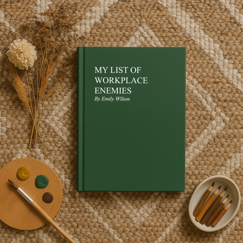 Funny Work Notebook, My List of Workplace Enemies Journal, Personalized ...