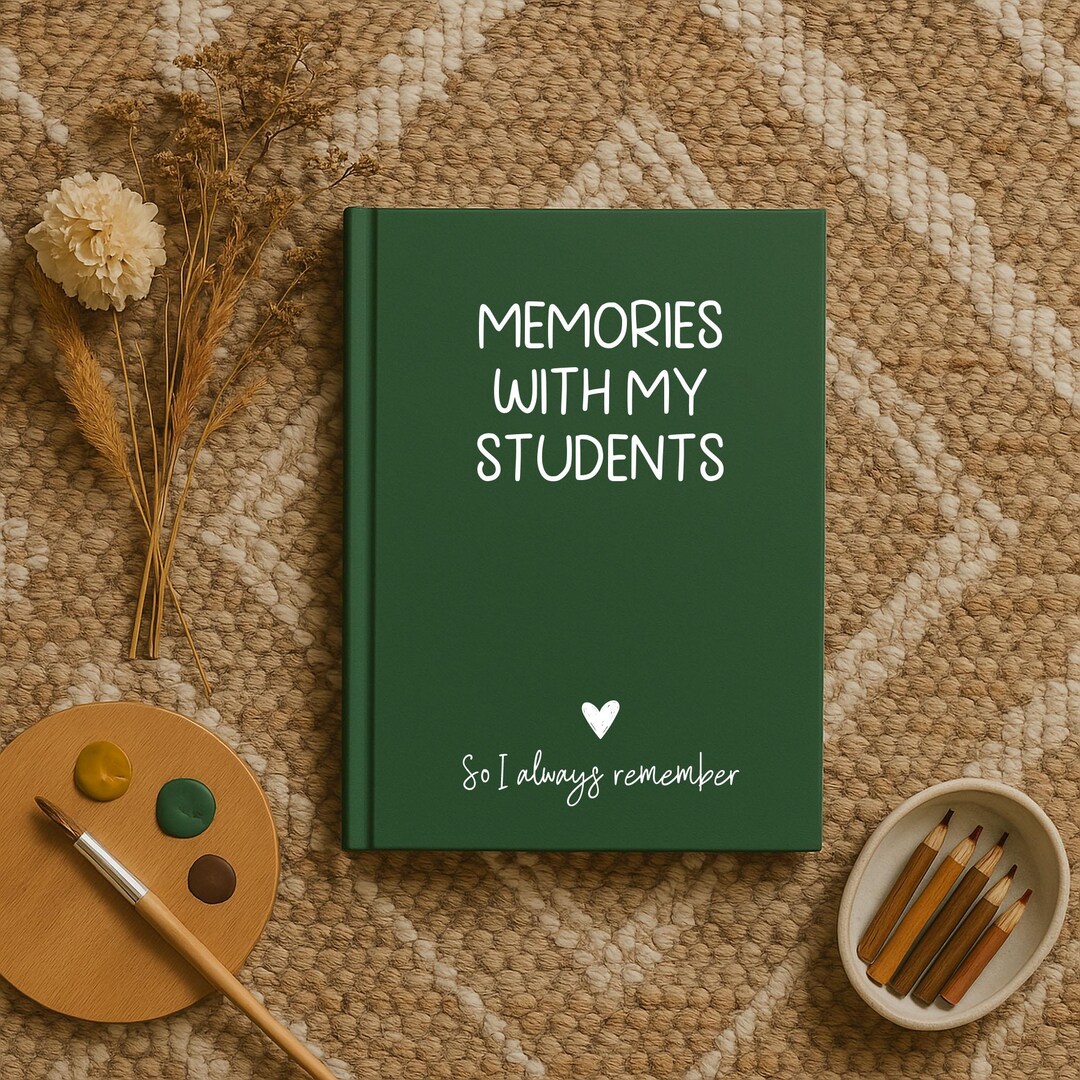 Personalized Teacher Memory Book, Memories With My Students Journal ...