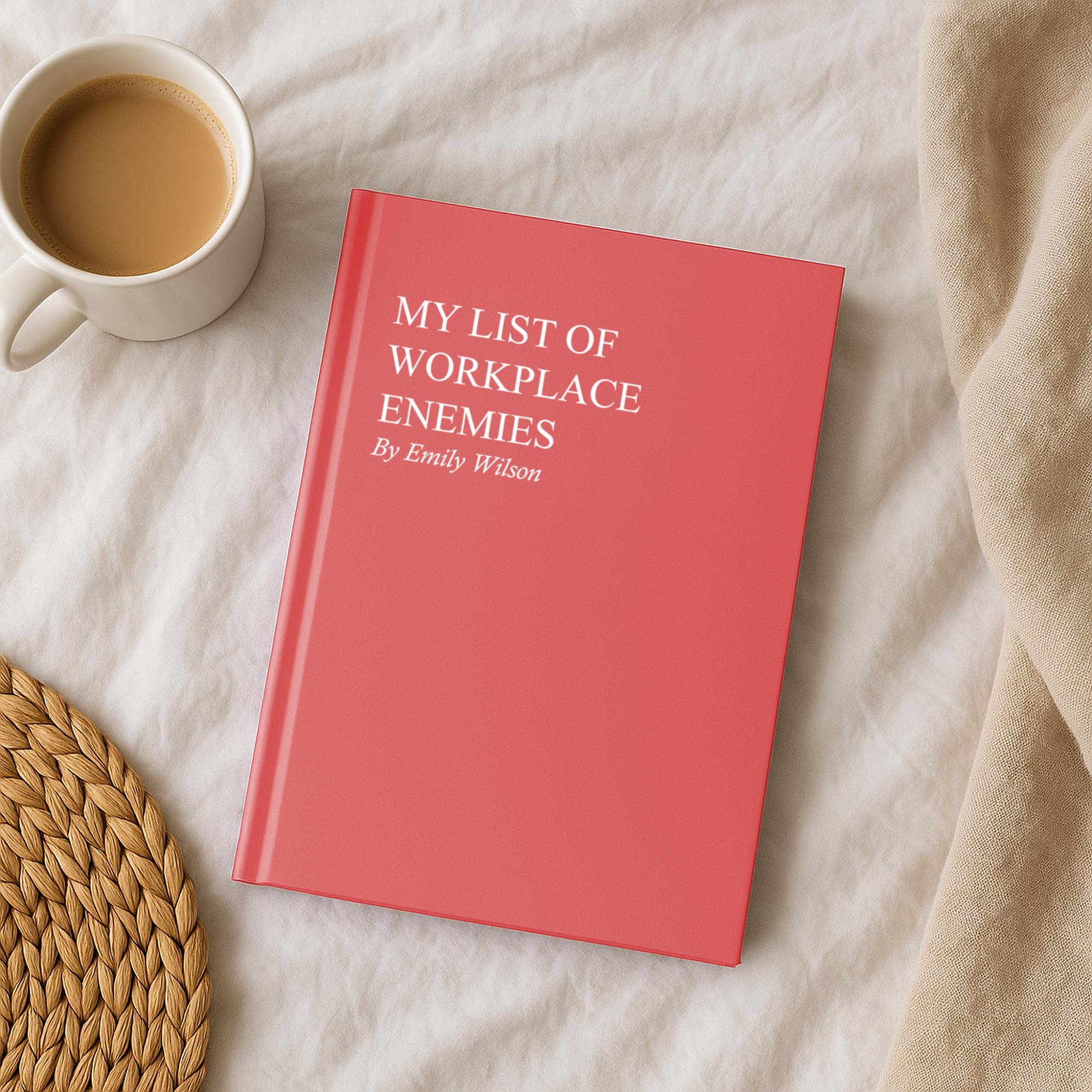 Funny Work Notebook, My List of Workplace Enemies Journal, Personalized ...