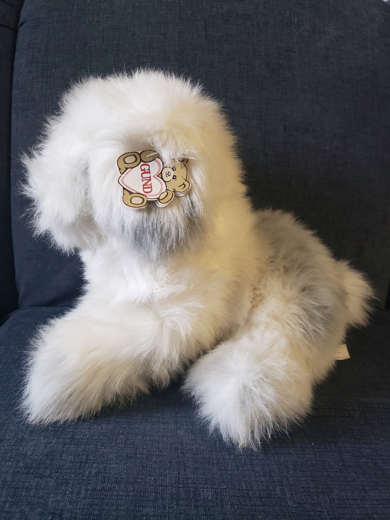 Cuddly Vintage Gund Old English Sheepdog - Etsy