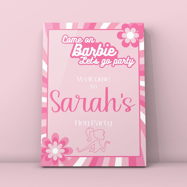 Welcome Barbie Poster - Etsy