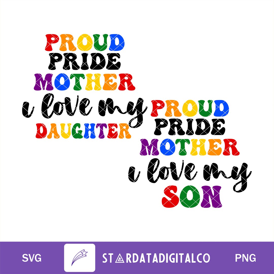 Proud Mom Svg LGBT Svg LGBT Png Pride Mom Svg Pride Svg Rainbow Svg ...