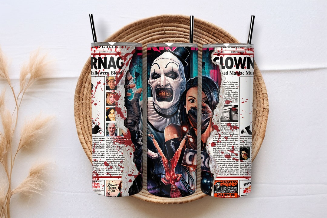 Art the Clown Stainless Steel 20oz Tumbler Terrifier - Etsy