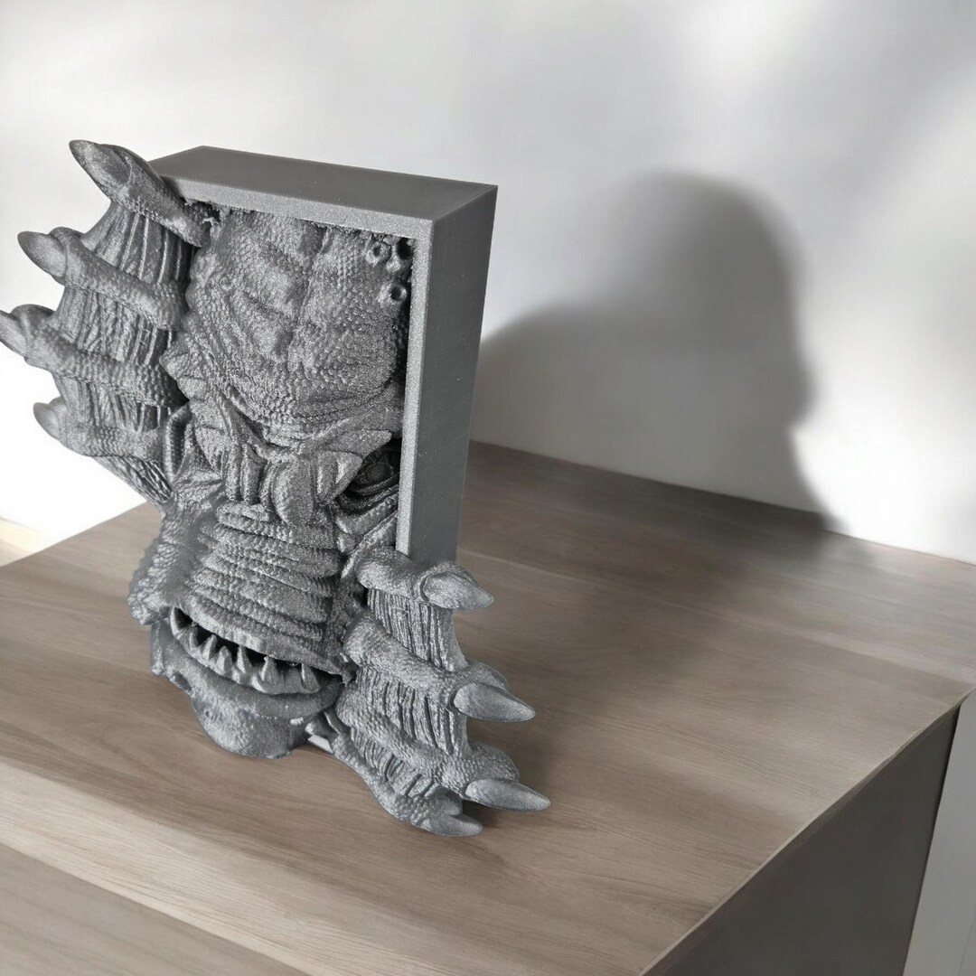 Swamp Monster Book Nook 3D Printed Unique Fantasy Shelf Decor & Home ...