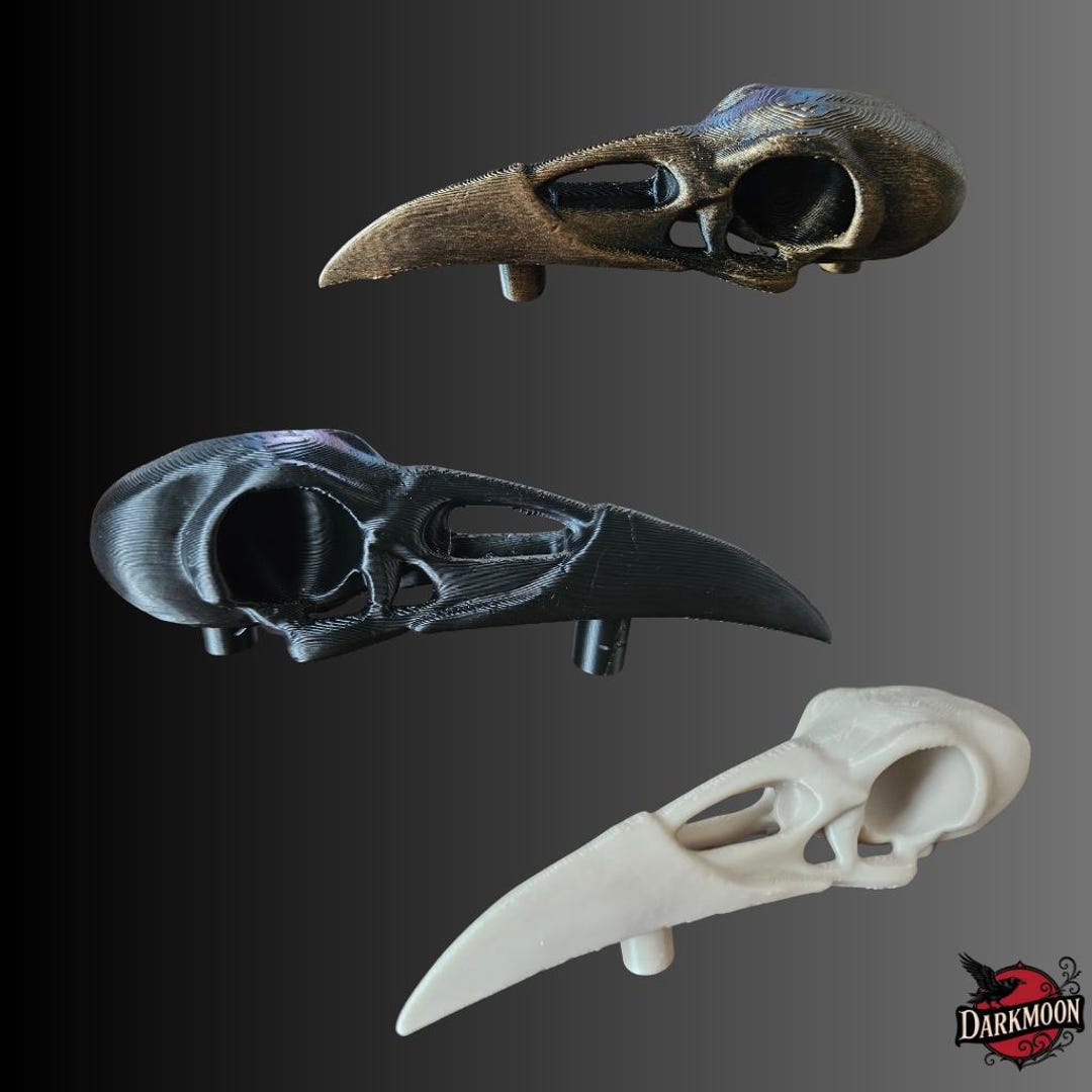 Raven Skull Door Handles - Etsy