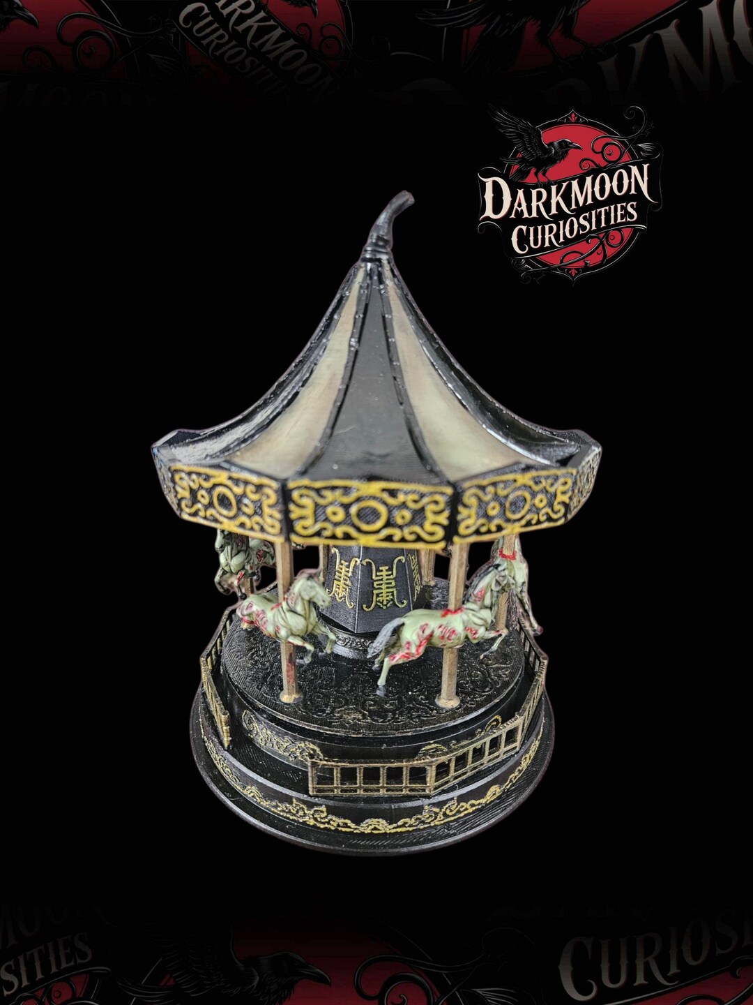 Carousel of the Dead – Gothic Undead Horse Merry-go-round | Creepy ...