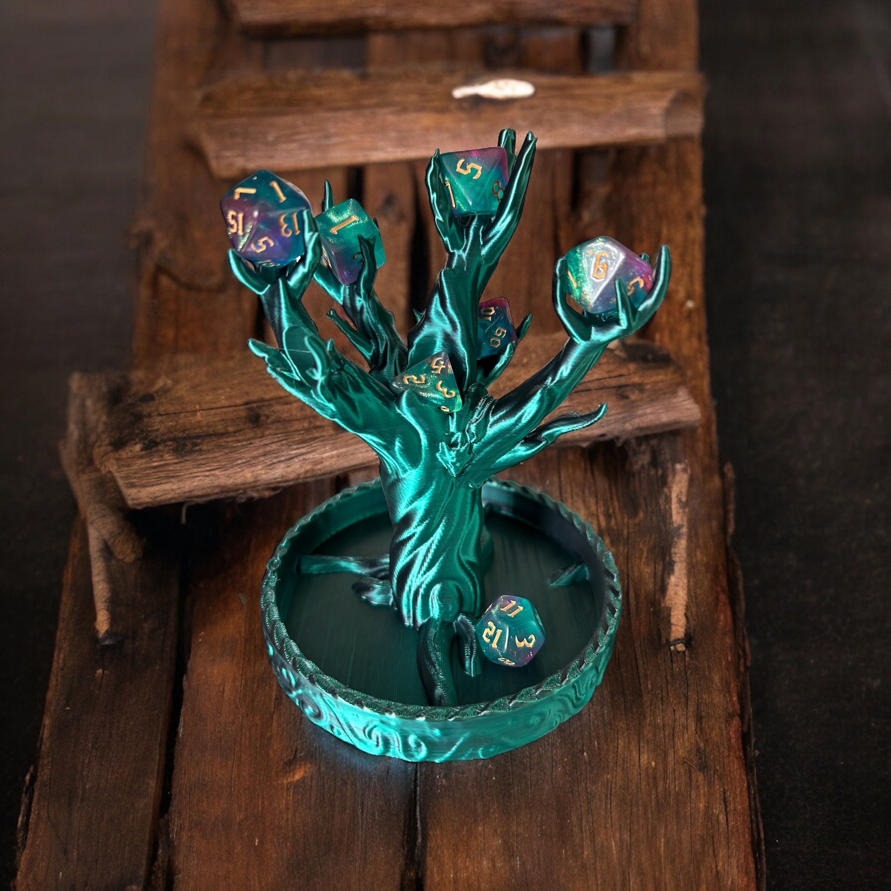 Dice Tree 3D Printed Dice Guardian D&D Tabletop RPG Dice Storage ...