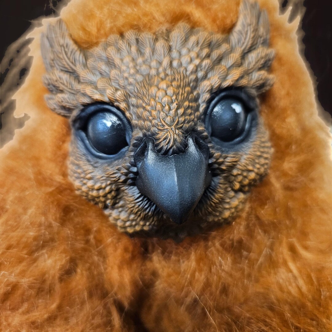 Handmade Owlbear Familiar | Dnd Prop | Faux Fur Fantasy Companion for ...