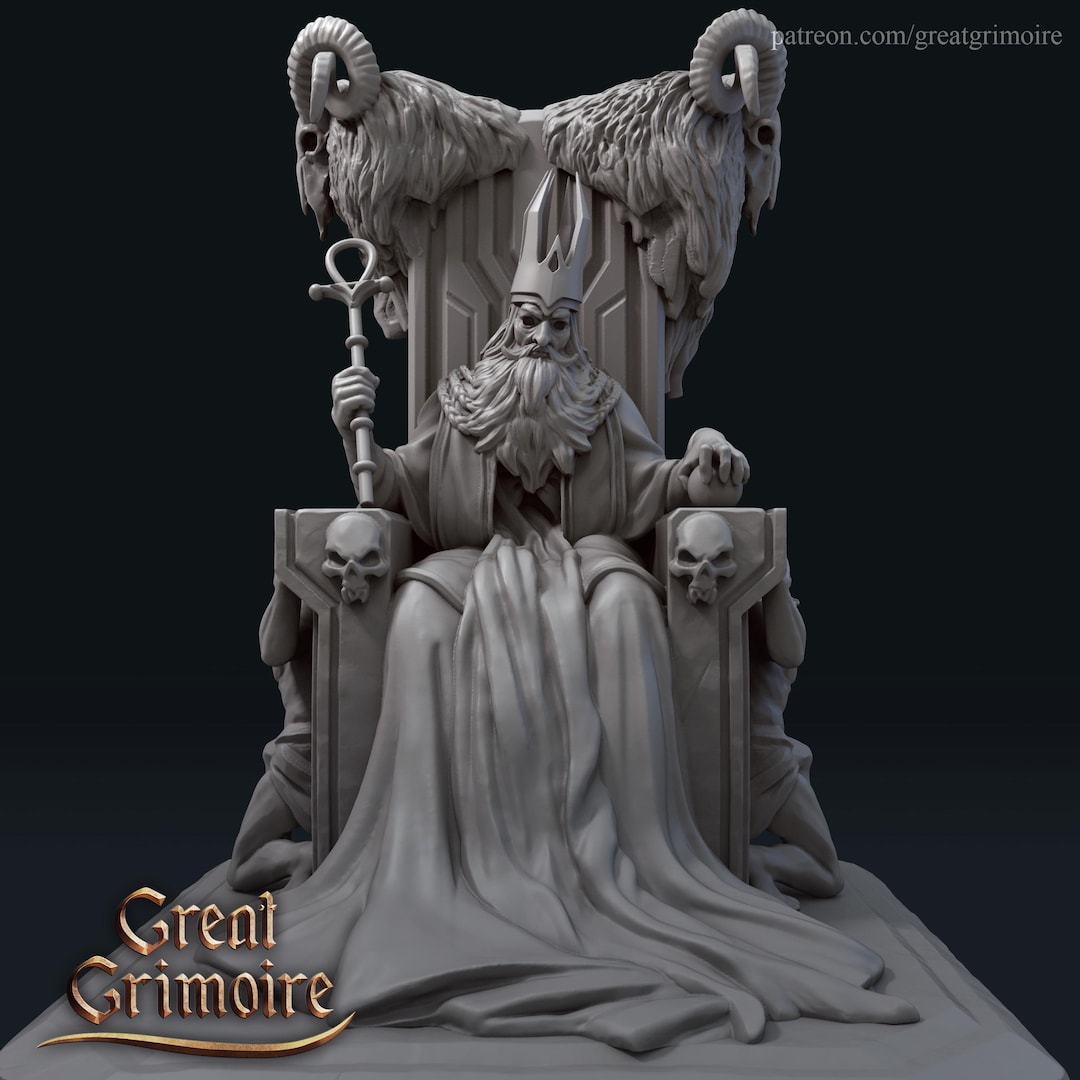 The Emperor 3D Printed Resin Model Ideal for Dnd, RPG, Table Top Gaming ...
