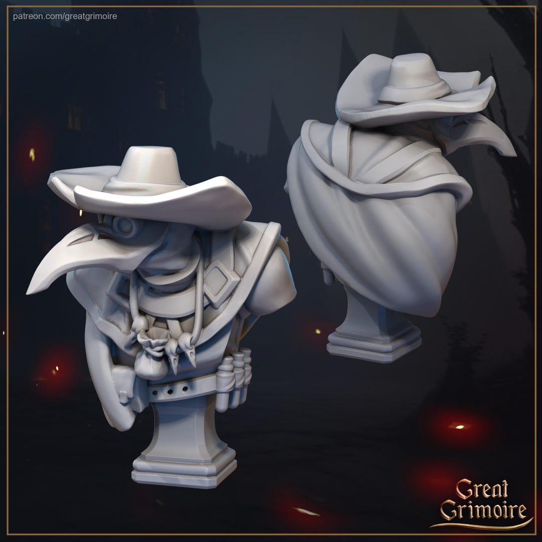 Plague Doctor Bust 'dr. Corvus' - Dnd Fantasy RPG Miniature for ...