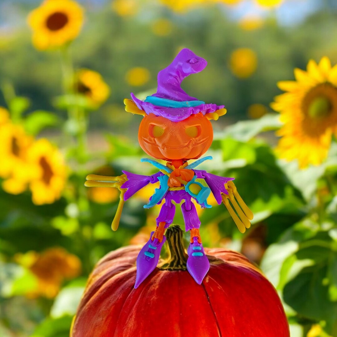 Creepy Scarecrow Fidget Articulated 3D Printed Horror Gift Unusual ...