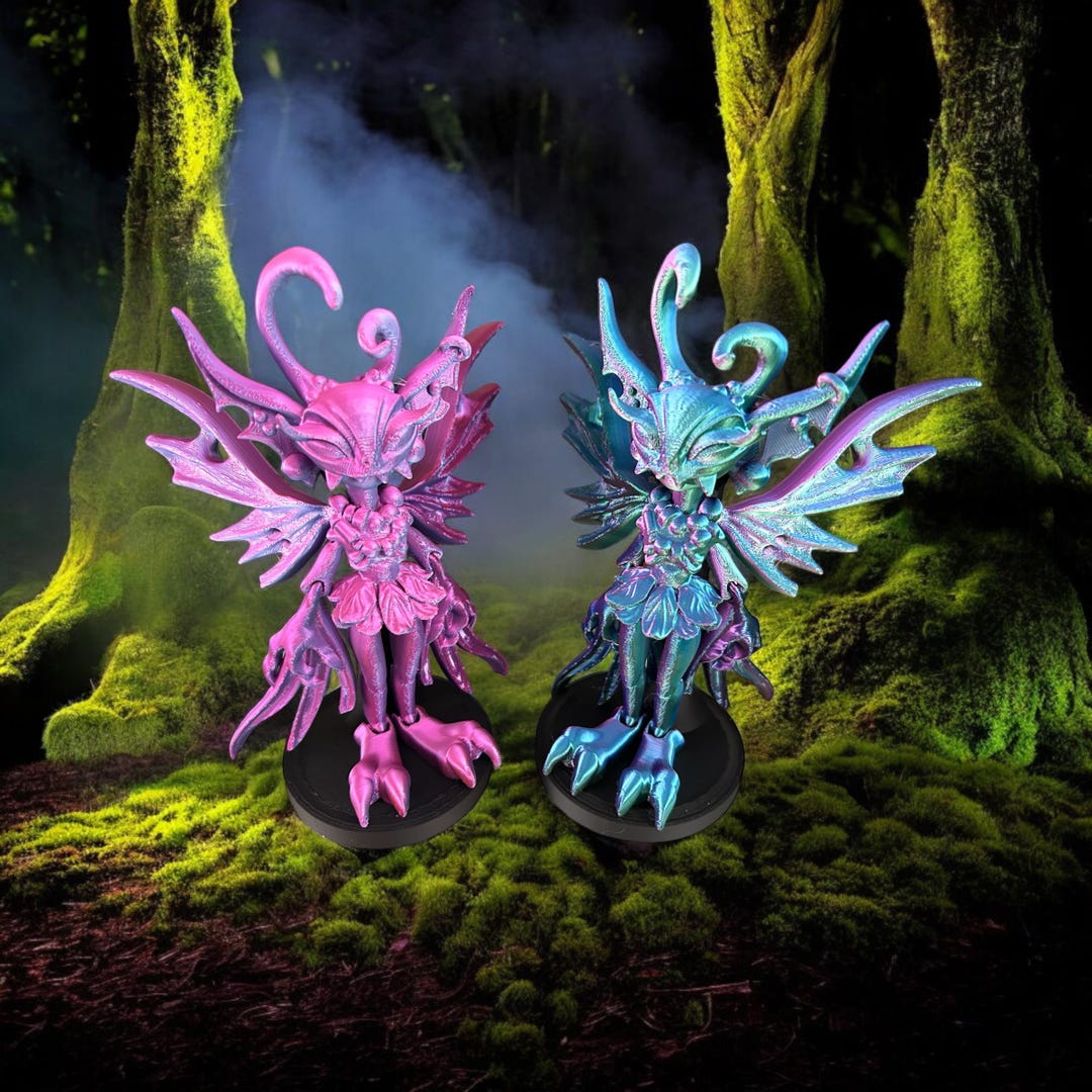 Unique 3D Printed Creepy Fairy Gift Twisted Horror Art for Halloween ...