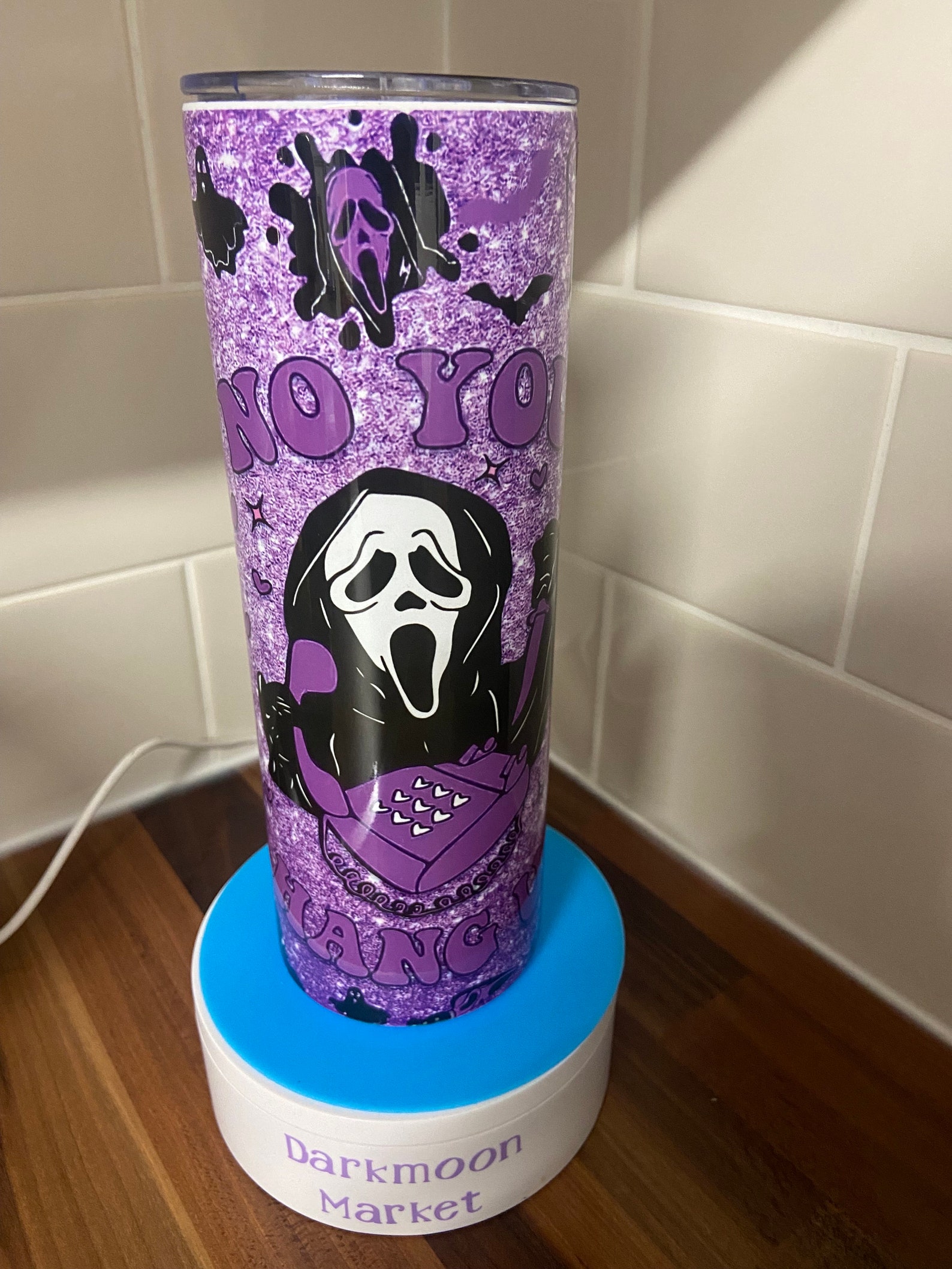 Scream Ghostface Pink 20oz Tumbler Scary Movie Cup Mug No You Hang up ...