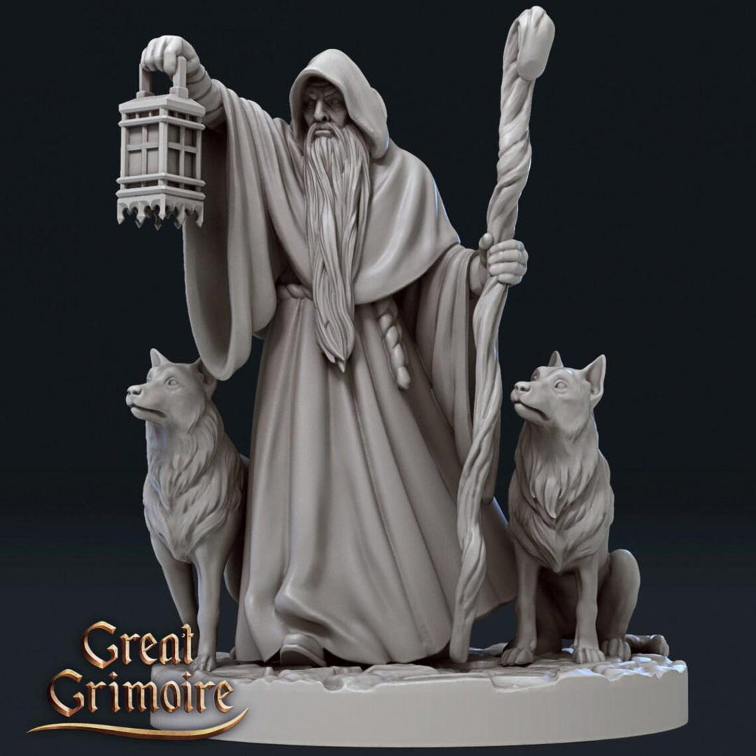 The Hermit 3D Printed Resin Model Ideal for Dnd, RPG, Table Top Gaming ...