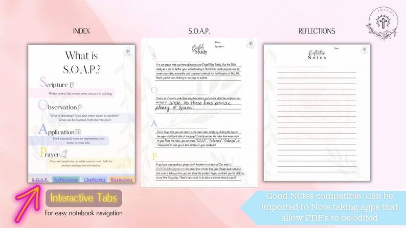 SOAP Box Digital Bible Study Notebook - Etsy
