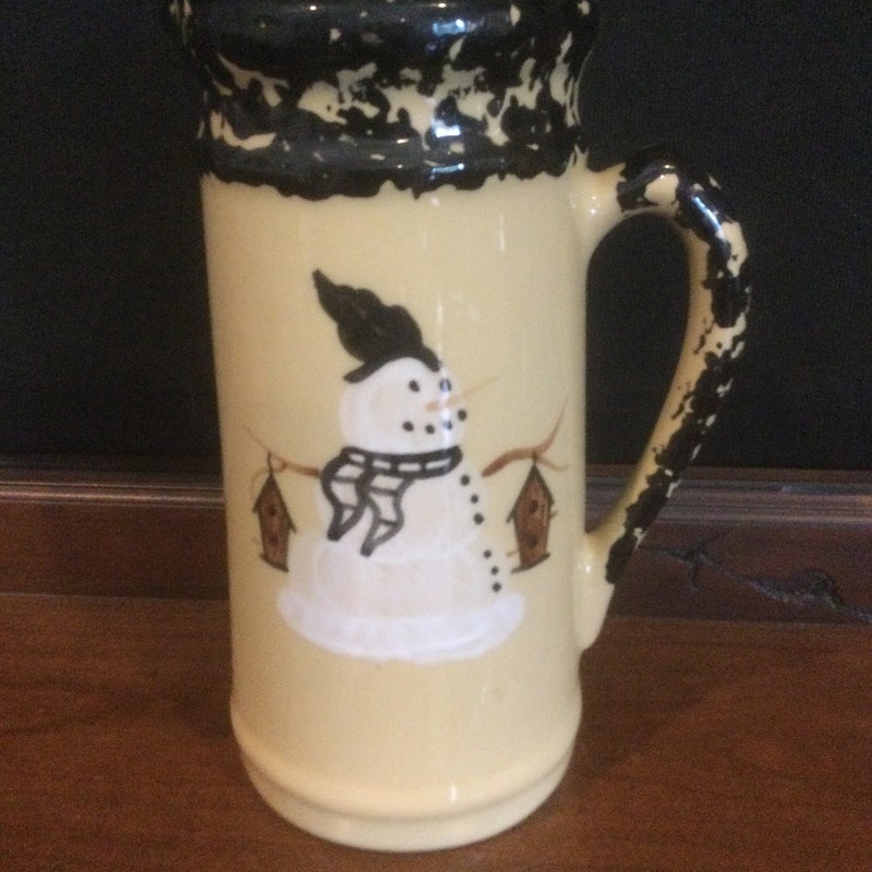 Snowman Pitcher - Etsy
