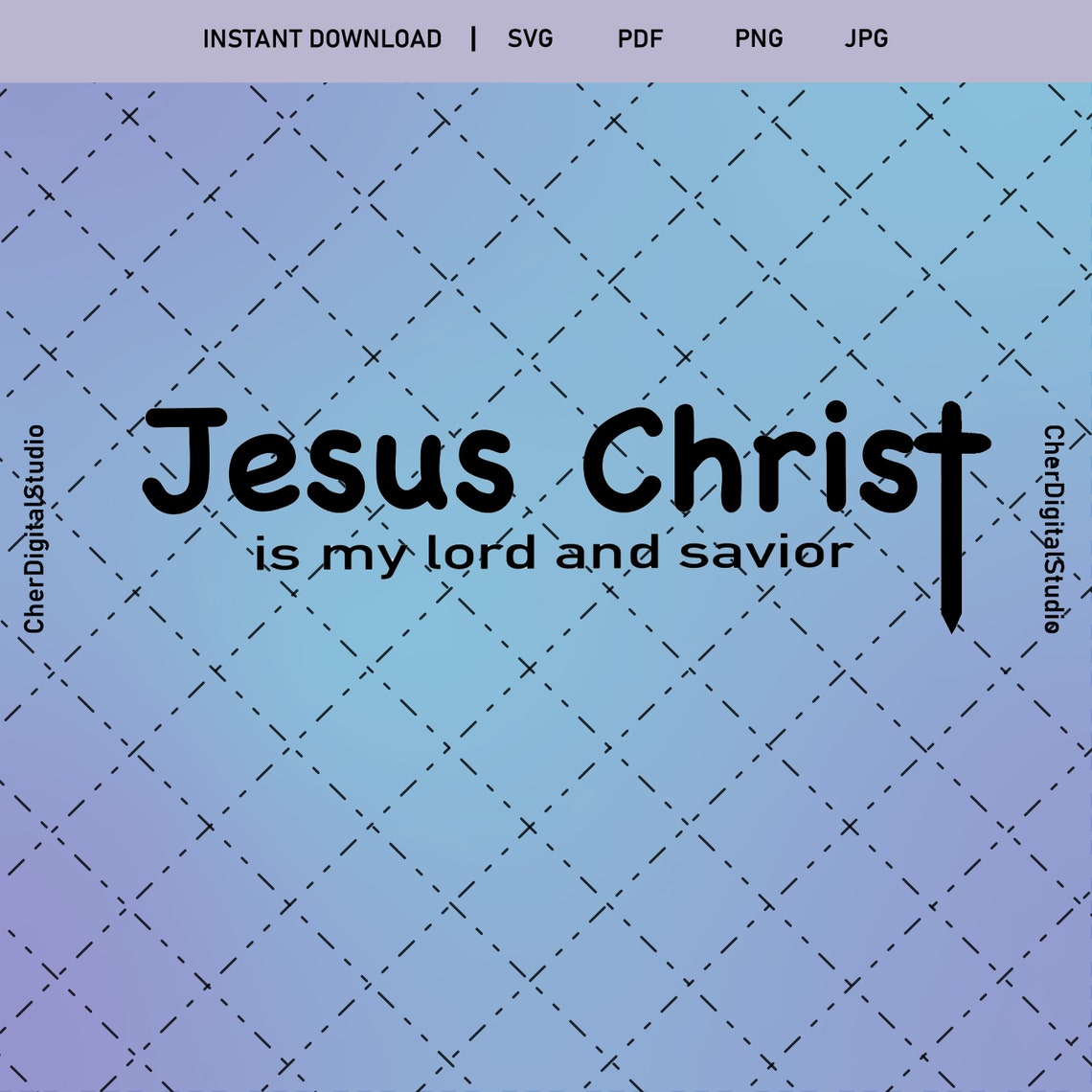 Christian Jesus Logo: Png, Pdf, Svg, Jpg - Etsy