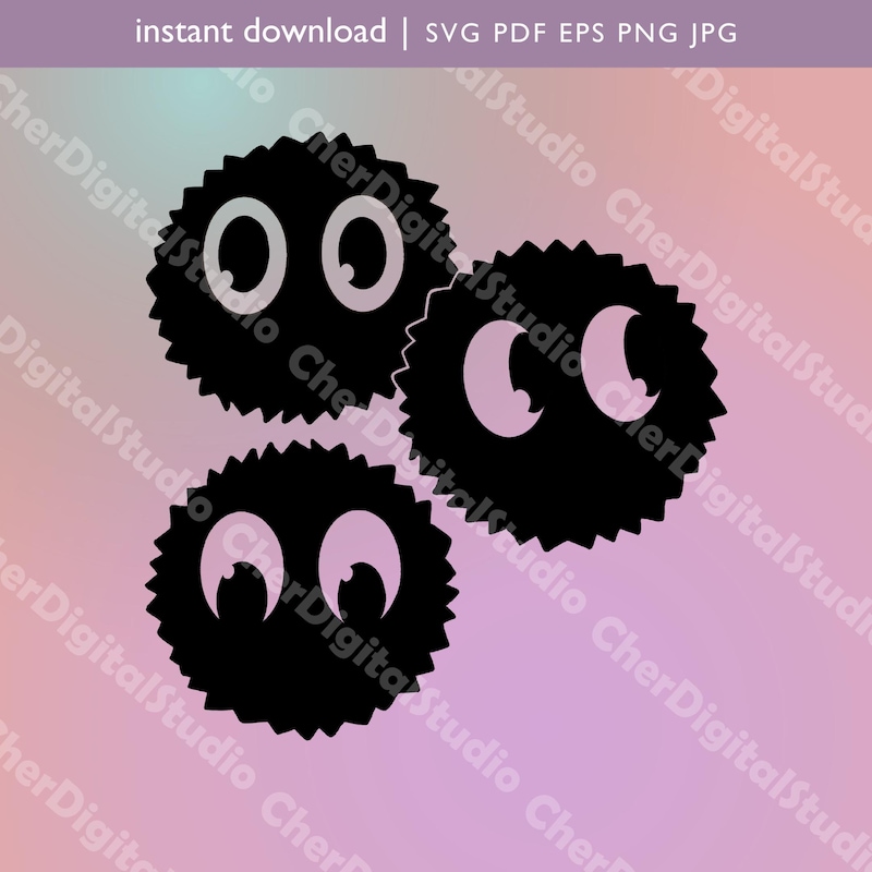 Soot Sprite Svg and Png - Etsy