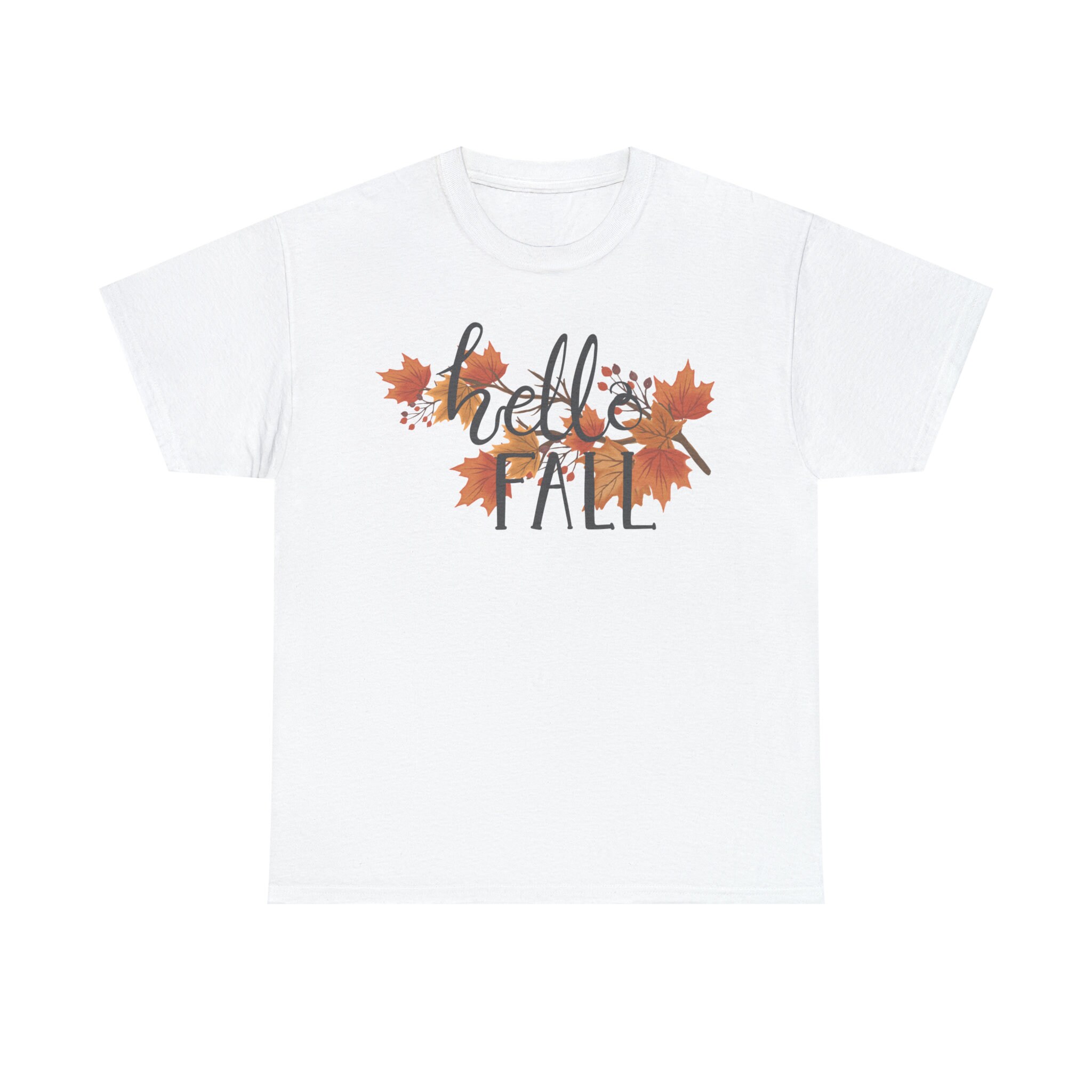 Hello Fall Tshirt Fall Shirt Seasonal Shirt Designer - Etsy