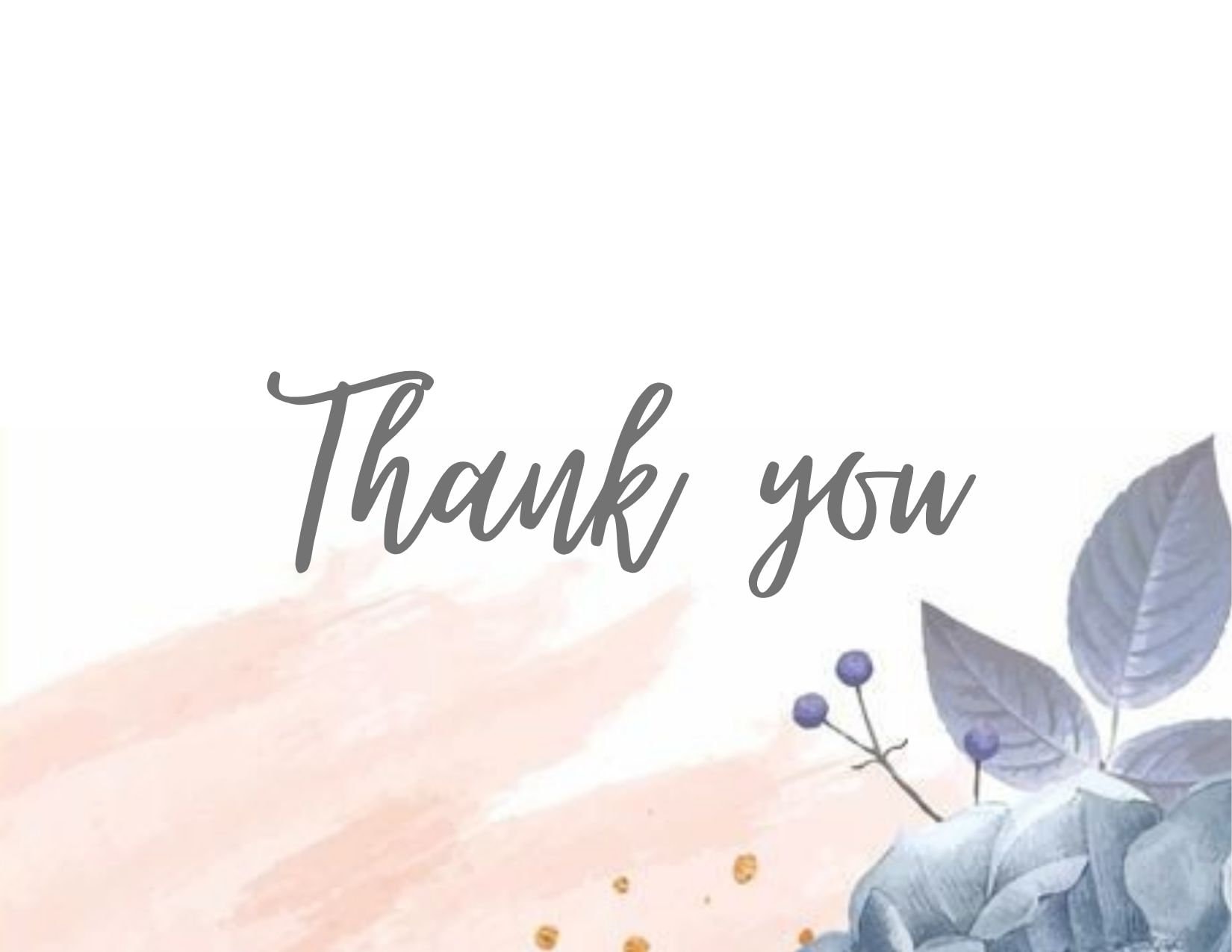 Printable Flower Thank You Card Template, Wedding Thank You, Engagement ...