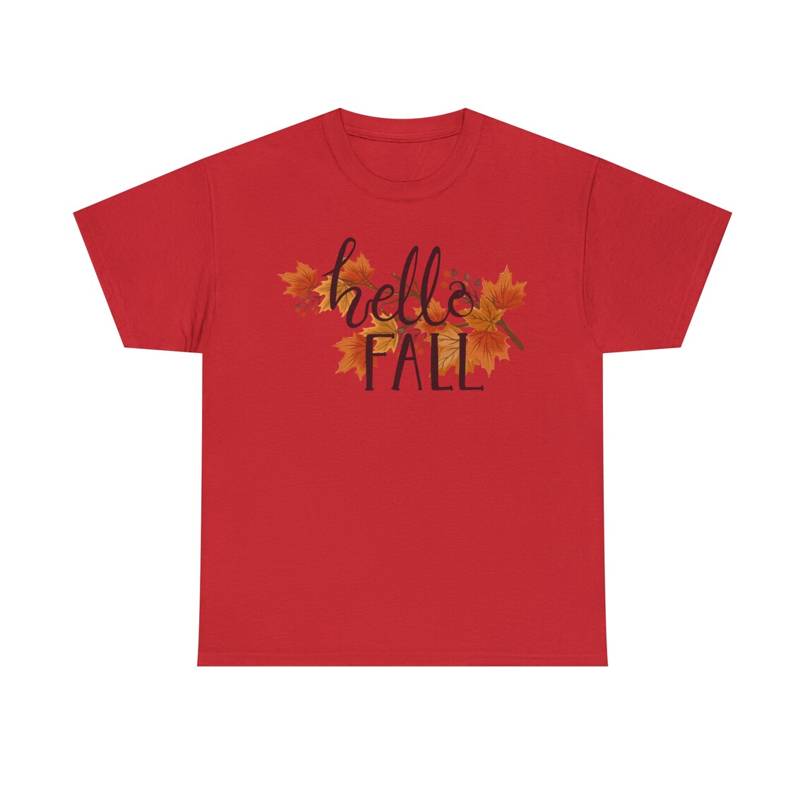 Hello Fall Tshirt Fall Shirt Seasonal Shirt Designer - Etsy