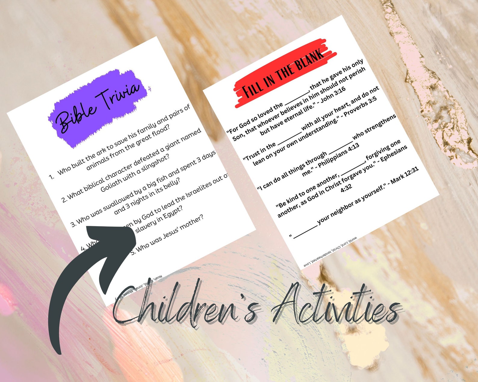 Worship Notes for Kids Printable Sermon for Kids Lesson Children's ...