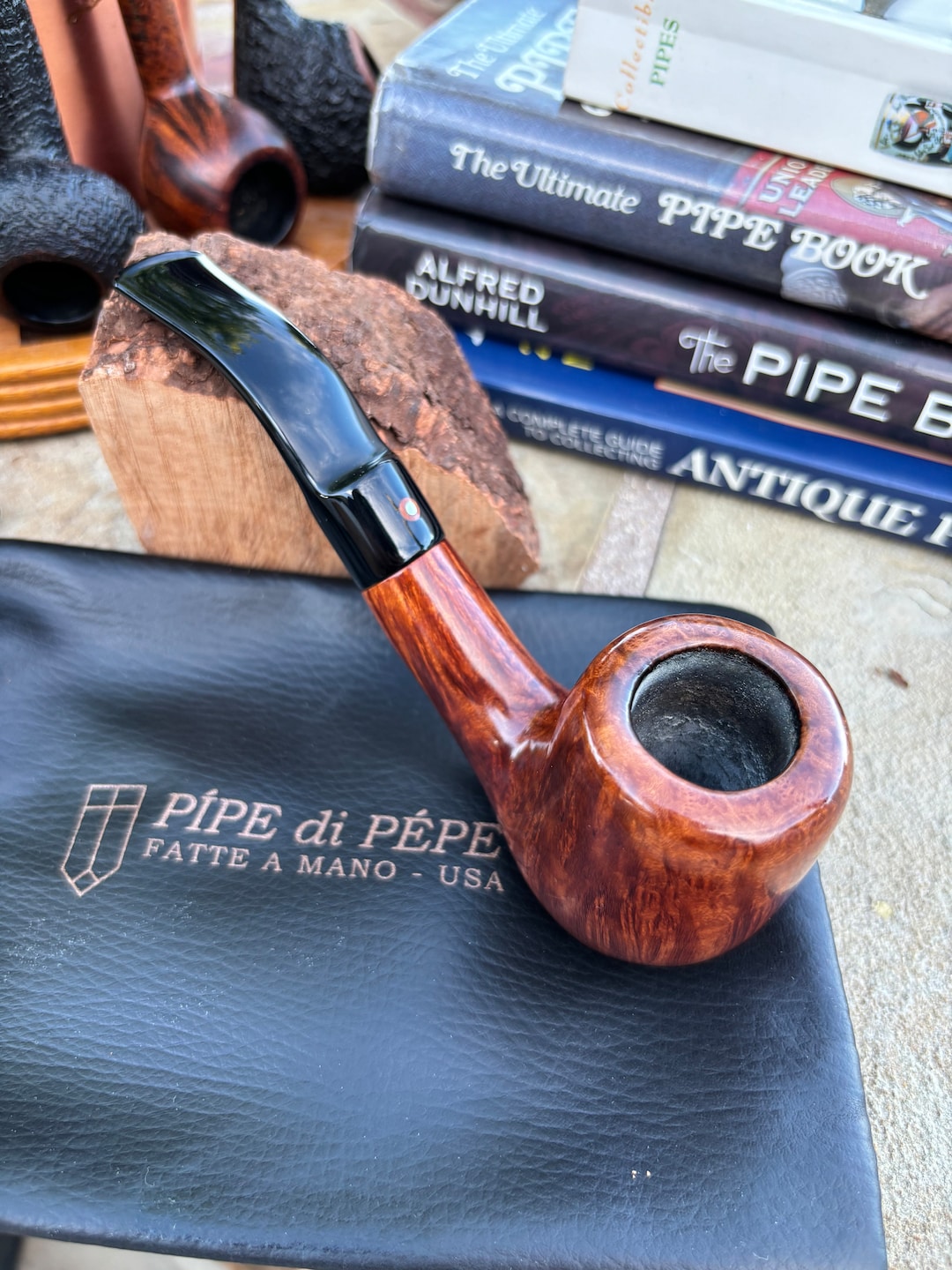 Tom Spanu Billiard Half-bent Tobacco Pipe - Etsy