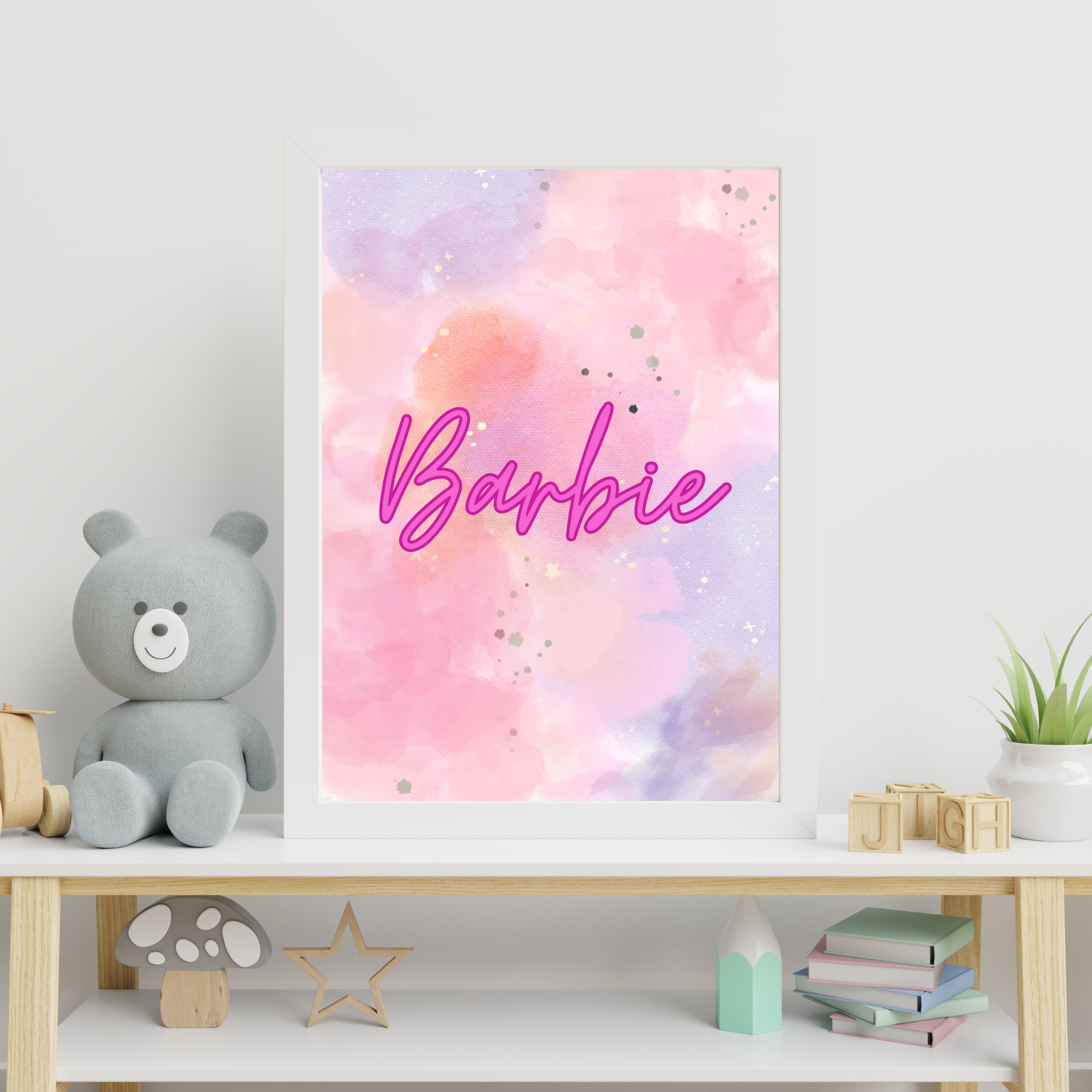 Barbie Theme Poster Digital Print / Instant Download. Girls, Barbie ...