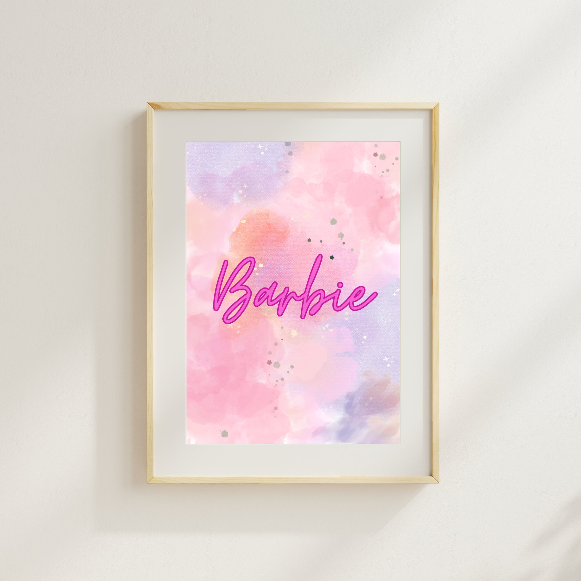 Barbie Theme Poster Digital Print / Instant Download. Girls, Barbie ...