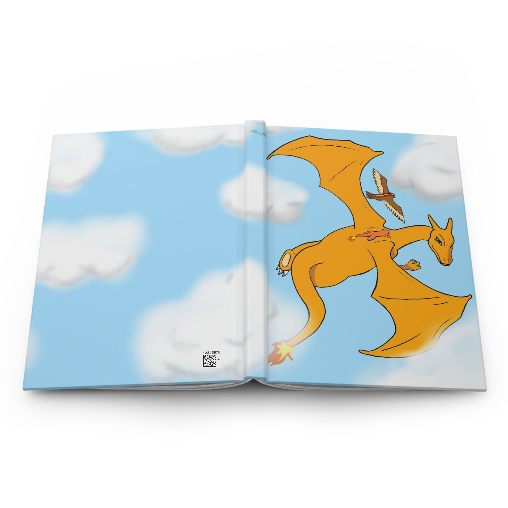 Custom Flying Pkm Art Hardcover Matte Journal - Etsy