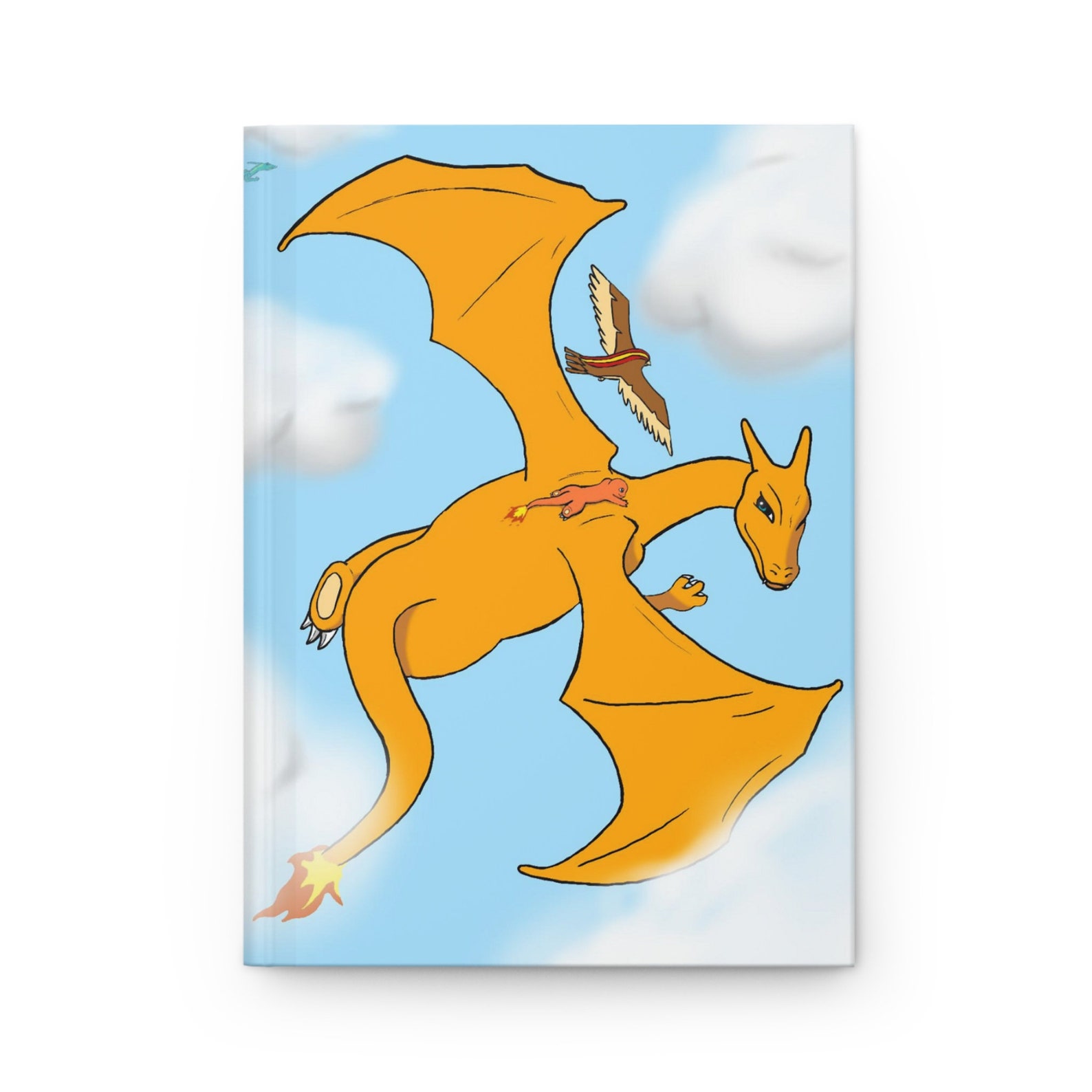 Custom Flying Pkm Art Hardcover Matte Journal - Etsy