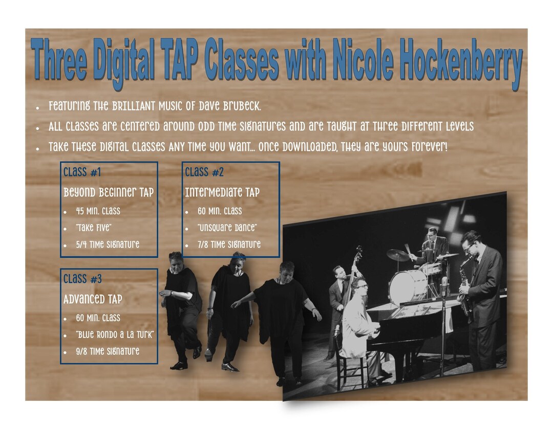 Tap Dance, TAP Digital Download - Three Classes Featuring DAVE BRUBECK ...