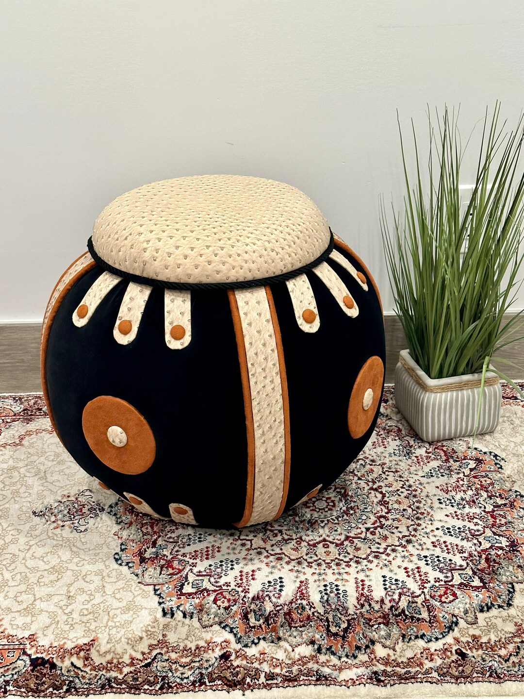 Ottoman Stool Egyptian Style - Etsy