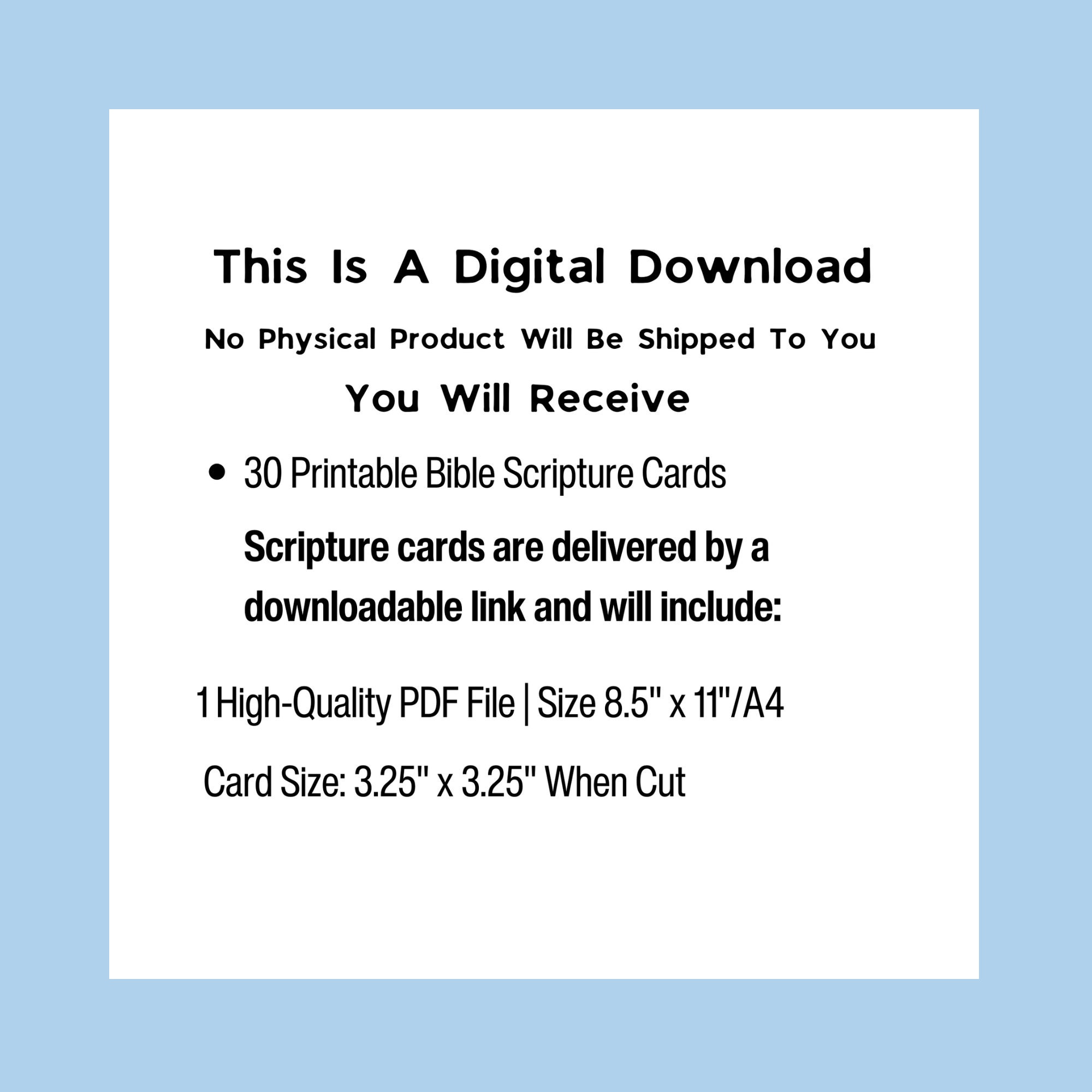 30 Identity in Christ Scripture Cards | Printable Bible Verse Cards | Prayer Journal| Prayer ...