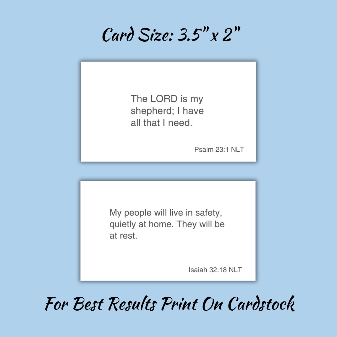 30 Printable Bedtime Scripture Cards Minimalist Scripture Cards Before ...