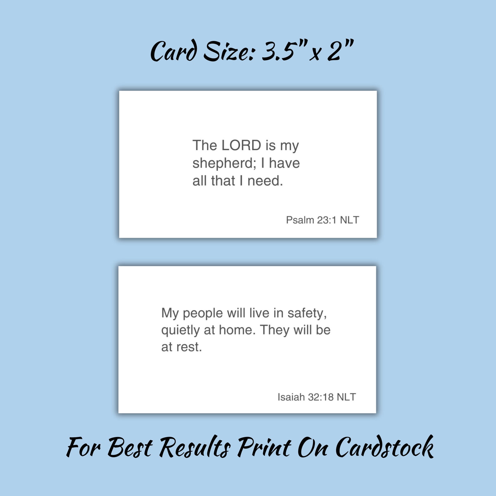 30 Printable Bedtime Scripture Cards | Minimalist Scripture Cards ...